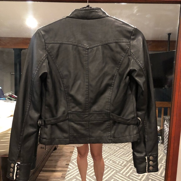 Vigoss | Jackets & Coats | Vigoss Jeans Faux Leather Jacket | Poshmark